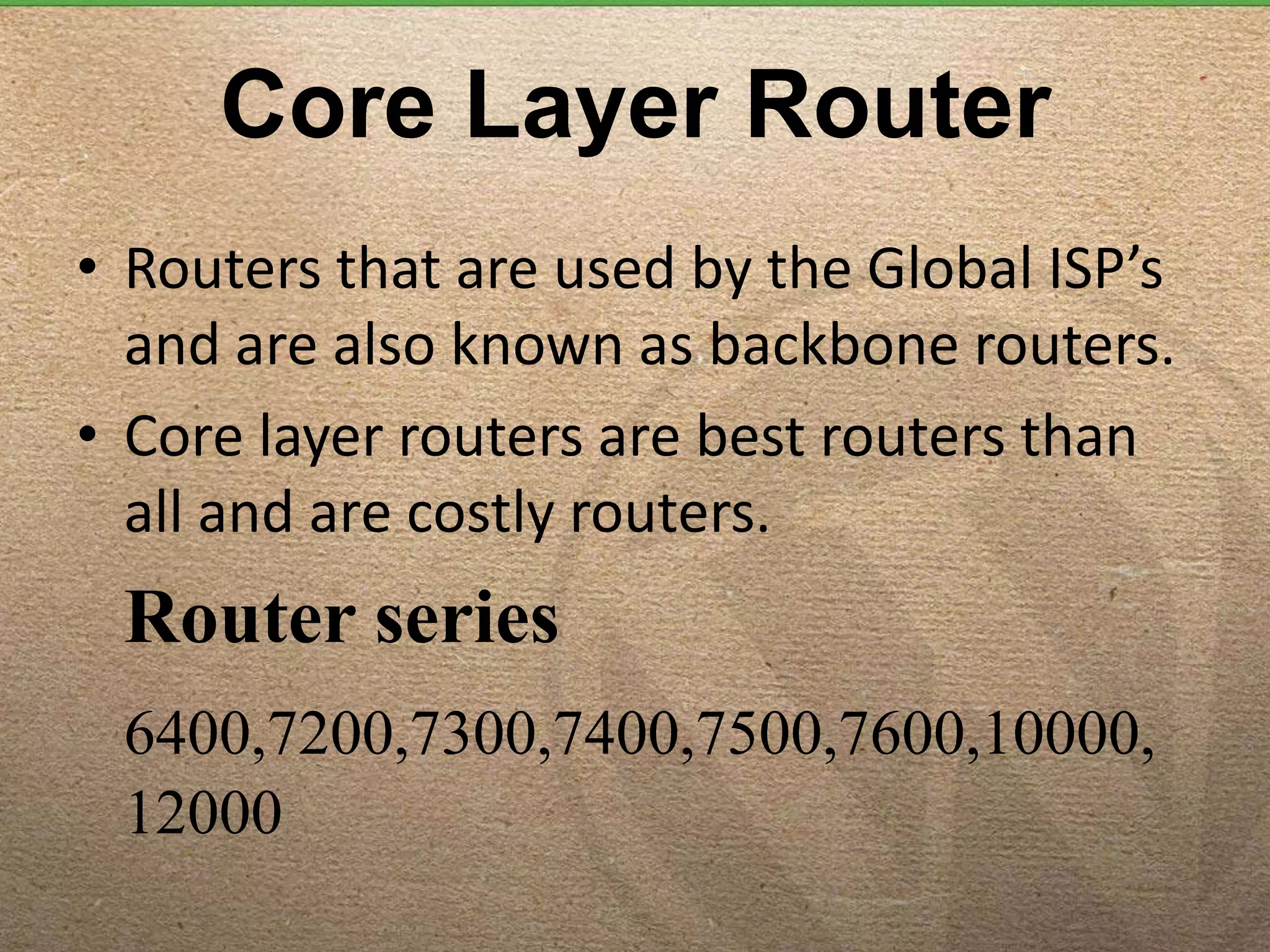 Routers and Routing Configuration | PPTX
