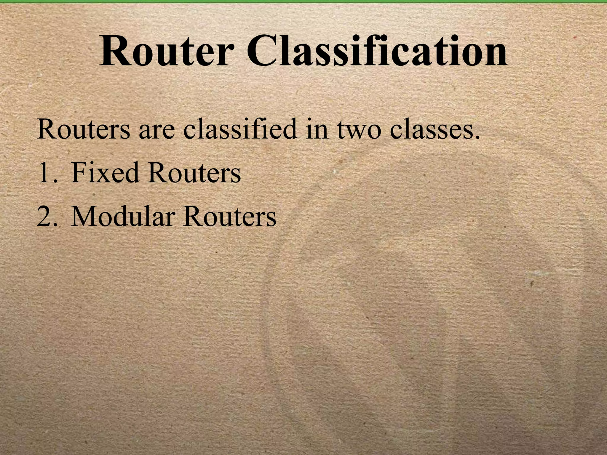 Routers and Routing Configuration | PPTX