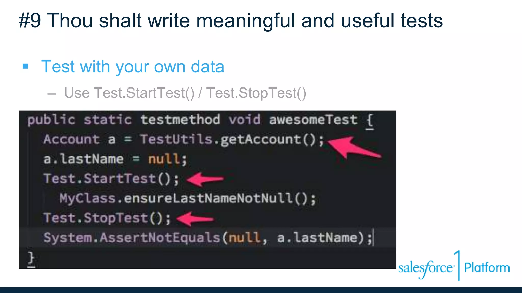 Salesforce Apex Ten Commandments | PPT