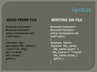 File Handling | PPT