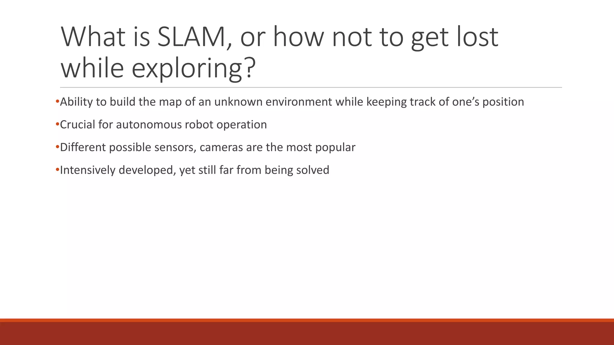 The generalized SLAM framework | PPTX