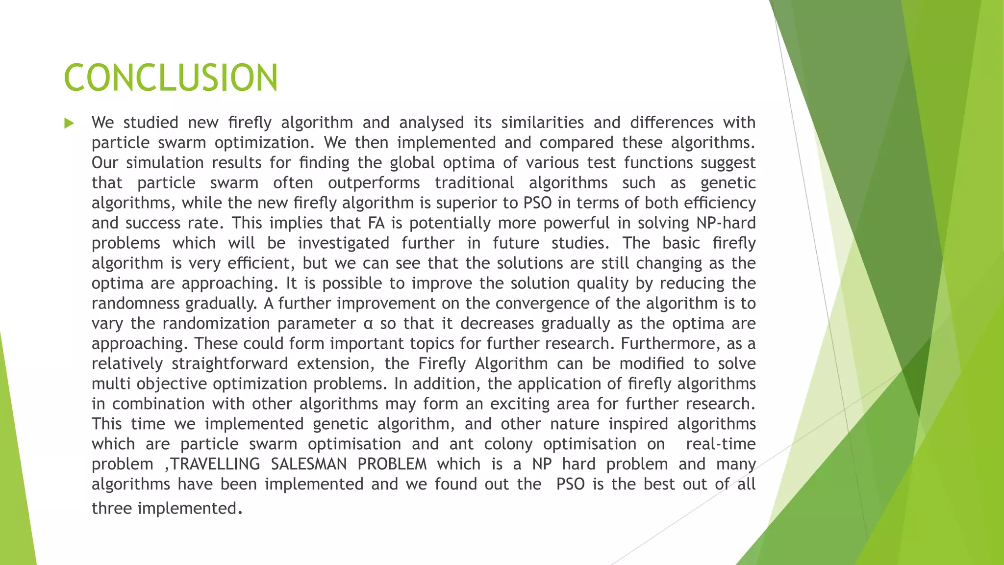 nature inspired algorithms | PPTX