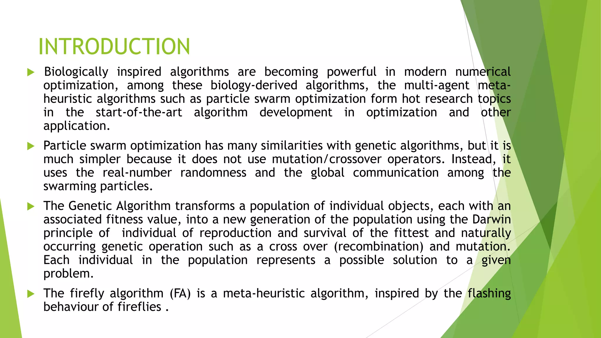 nature inspired algorithms | PPTX