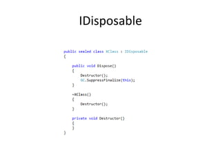“Using C#/.NET – “Controversial Topics & Common Mistakes” | PDF | Programming Languages | Computing
