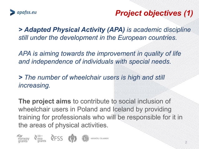 Adapted physical activity | PPT