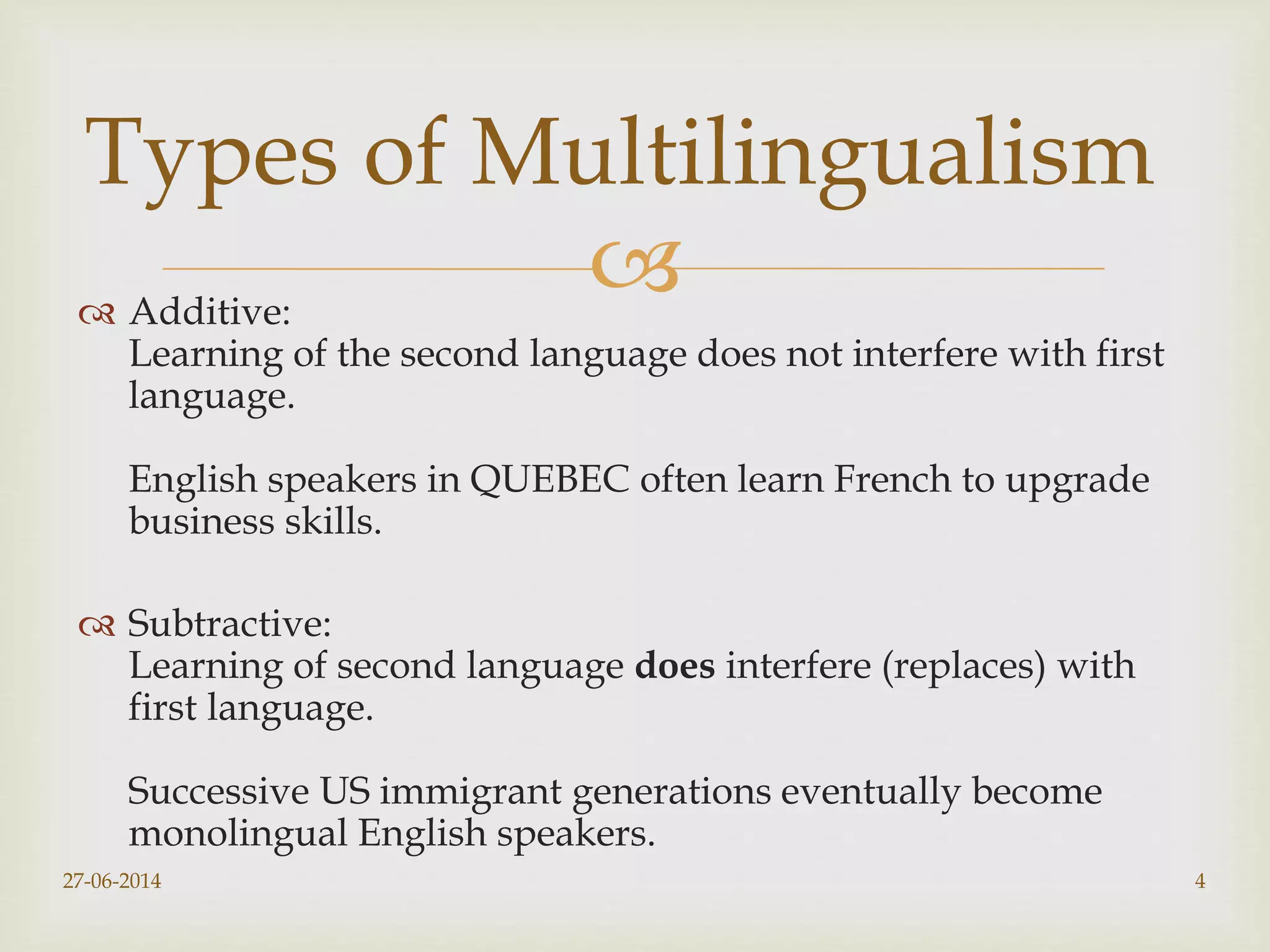 Bilingualism and Multilingualism_Sajeed Mahaboob | PPTX