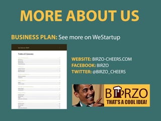 Startup Weekend Brussels - Birzo Pitch | PDF