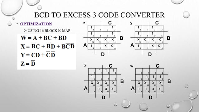 The BCD to excess-3 converter | PPTX | Programming Languages | Computing