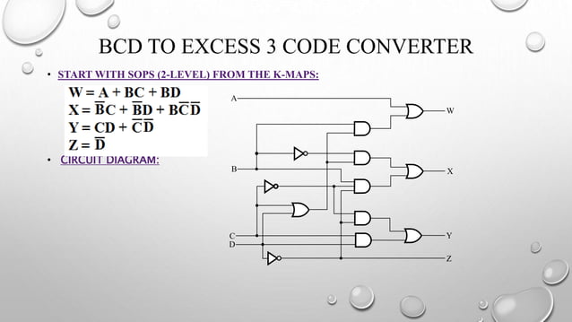 The BCD to excess-3 converter