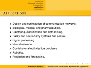 Particle Swarm Optimization: The Algorithm and Its Applications | PDF