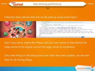HTML5 Canvas Performance optimization | PPT