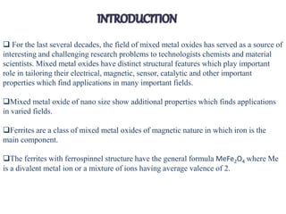 Mixeds Oxides by Nikhil Betkiker | PPTX | Chemistry | Science