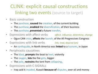 Extracting Temporal and Causal Relations between Events | PPT