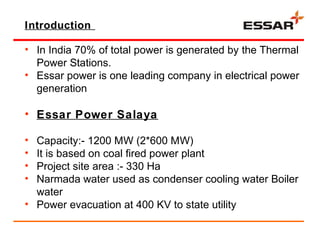 Vocational trainning presentation at ESSAR Power Salaya (Electrical ...