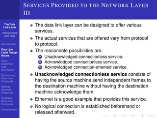 The Data Link Layer | PPT