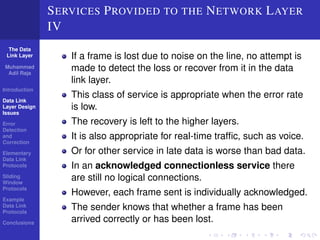 The Data Link Layer | PPT
