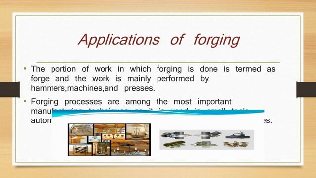 PPT ON FORGING | PPTX