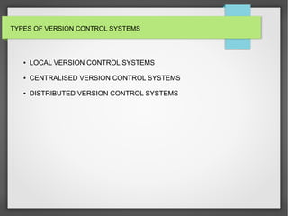 Git an introductino | PPT