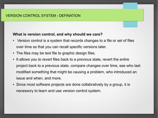 Git an introductino | PPT