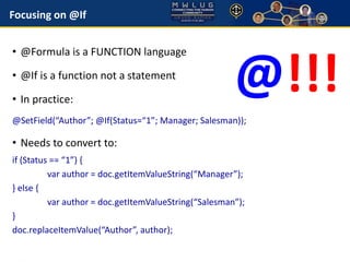 The Road To Damascus - A Conversion Experience: LotusScript and @Formula to SSJS | PPTX | Web ...