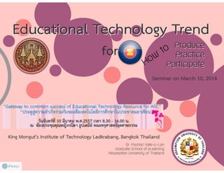 Educational Technology Trend for ASEAN | PPT