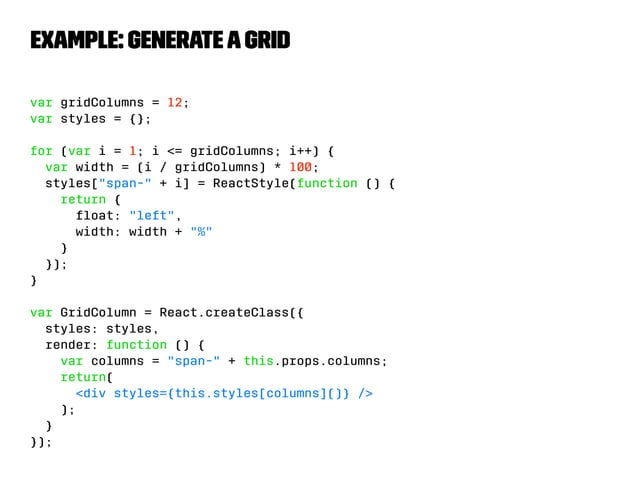 Styling components with JavaScript | PDF