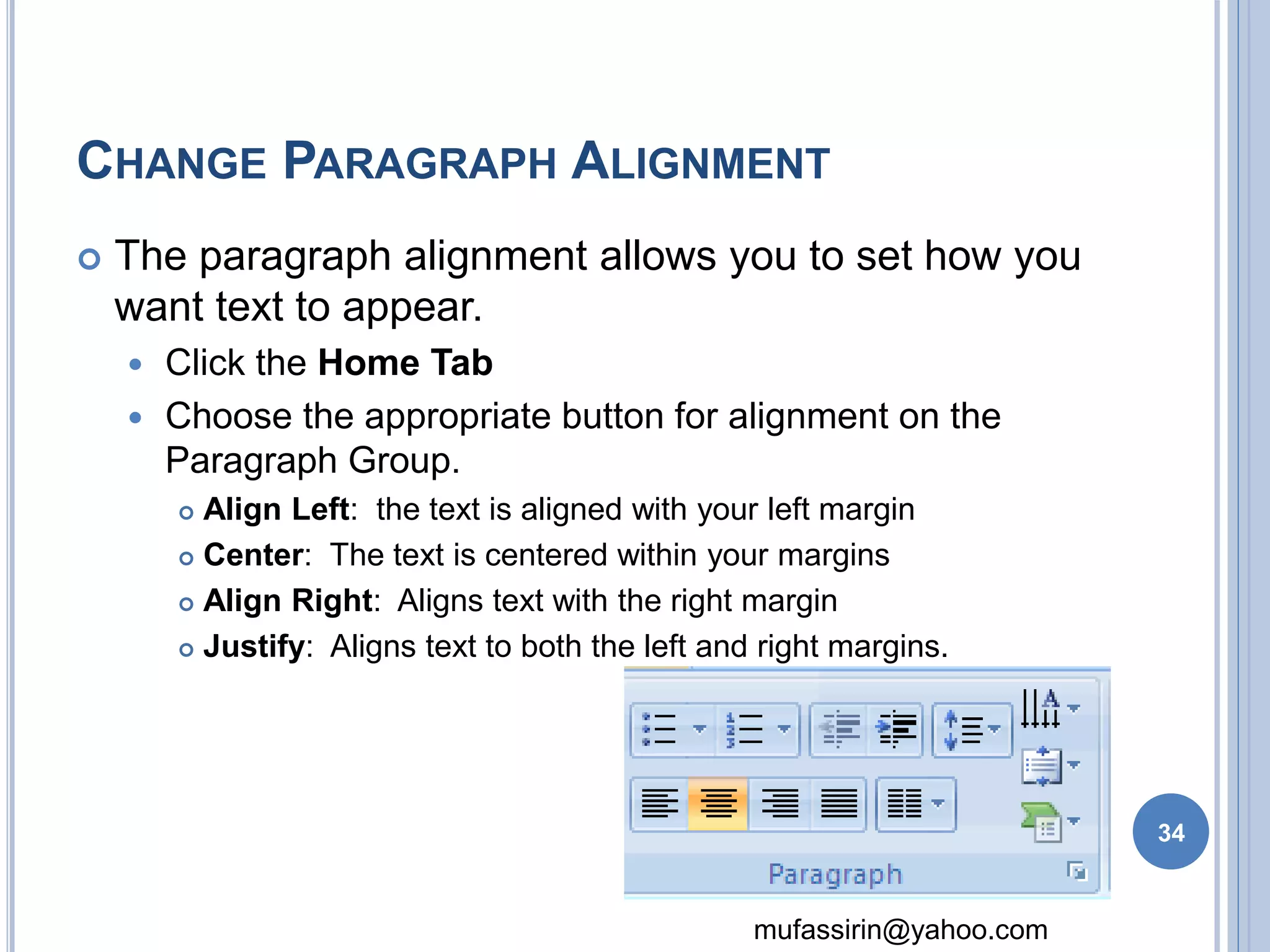 MS Power Point 2007 Presentation | PPTX