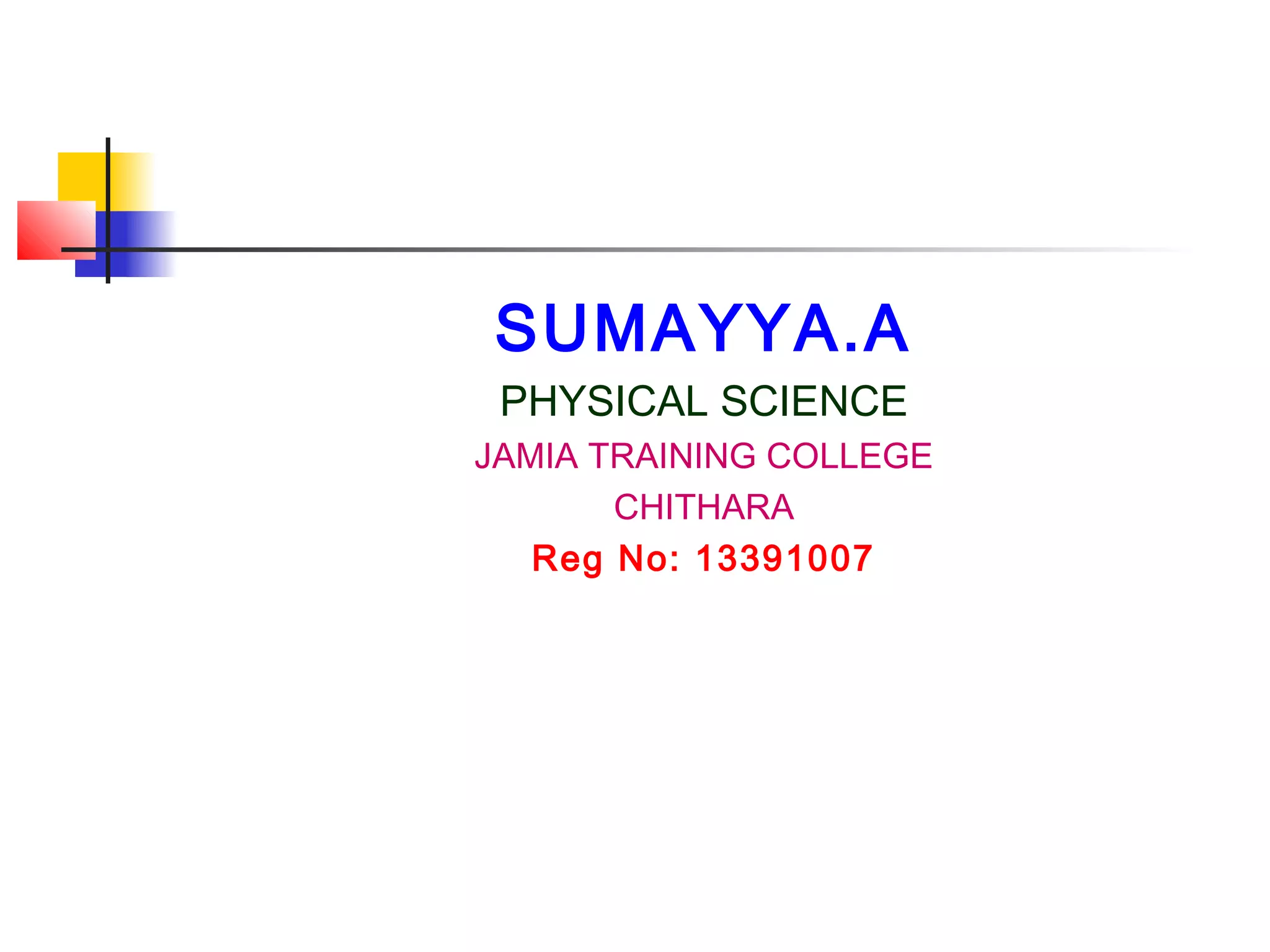sumayya Presentation 1 | PPT