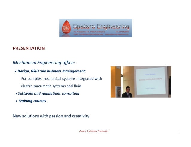 Spataro Engineering Presentation | PPT