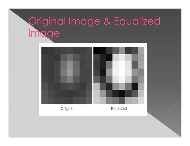 Histogram Equalization(Image Processing Presentation)