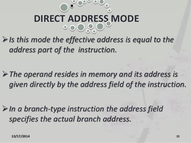 ADDRESSING MODE