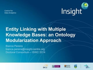 Entity Linking with Multiple Knowledge Bases: an Ontology Modularization Approach | PPT