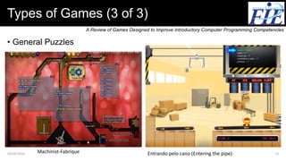 A Review of Games Designed to Improve Computer Programming Competencies ...