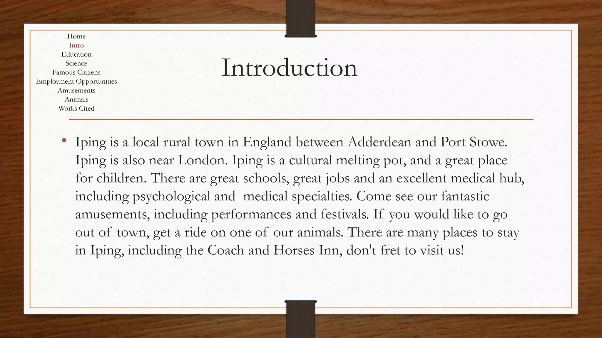 Iping England, 1890's - Max, Carlos, Serena - | PPT | Free download