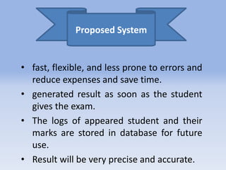 Online Testing (Examination) System | PPT