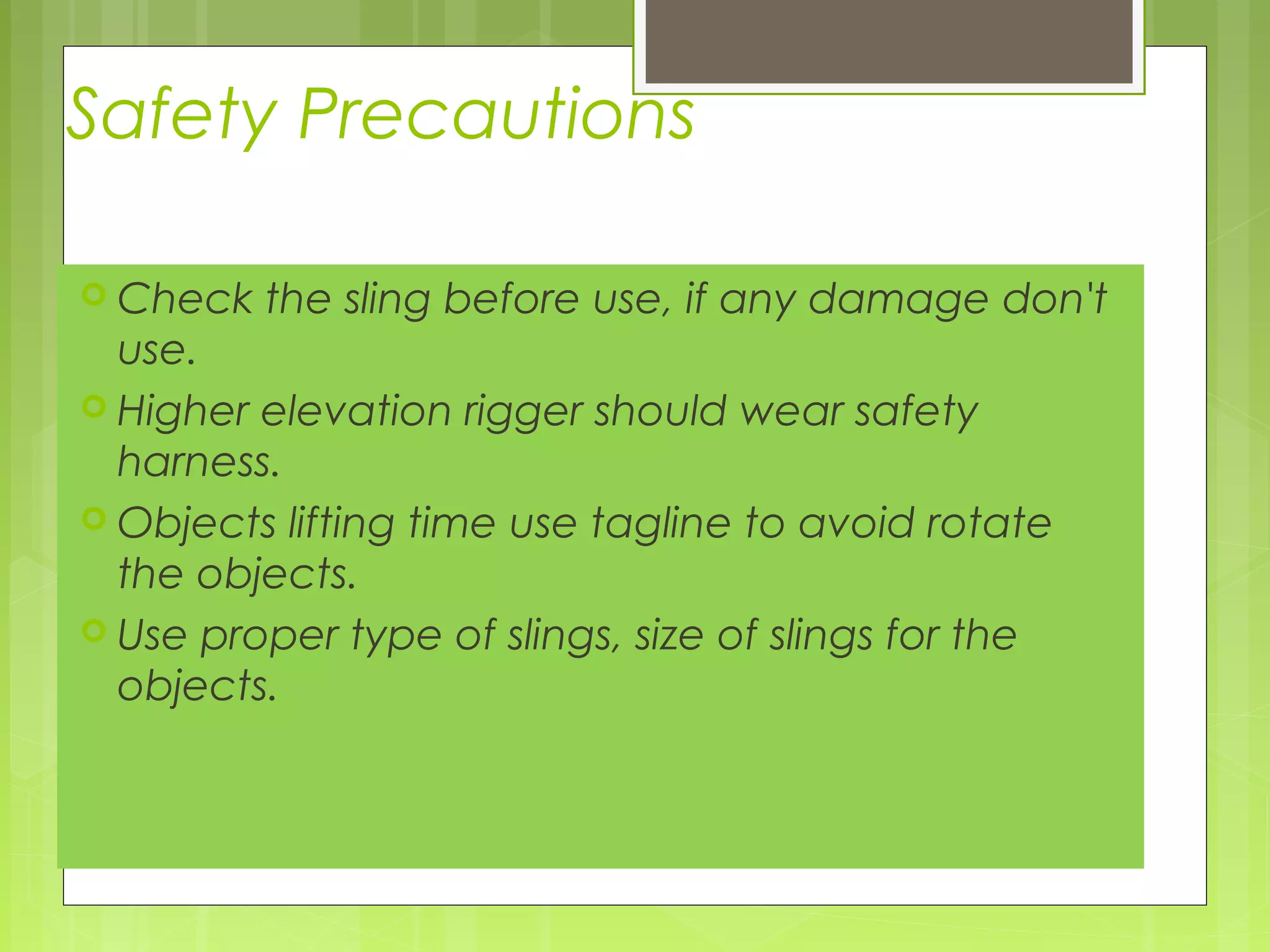 Presentation of Rigger | PPT