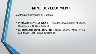 Extending Open Cast Mine to Underground Mine Planning | PPTX ...