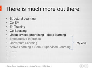 Semi-Supervised Learning | PPTX