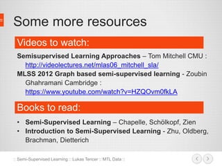 Semi-Supervised Learning | PPTX