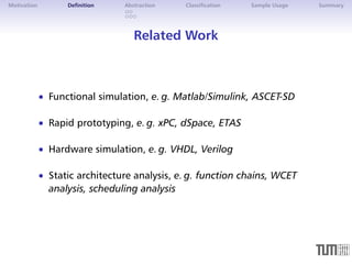 Architectural Simulation of Distributed ECU Systems | PDF