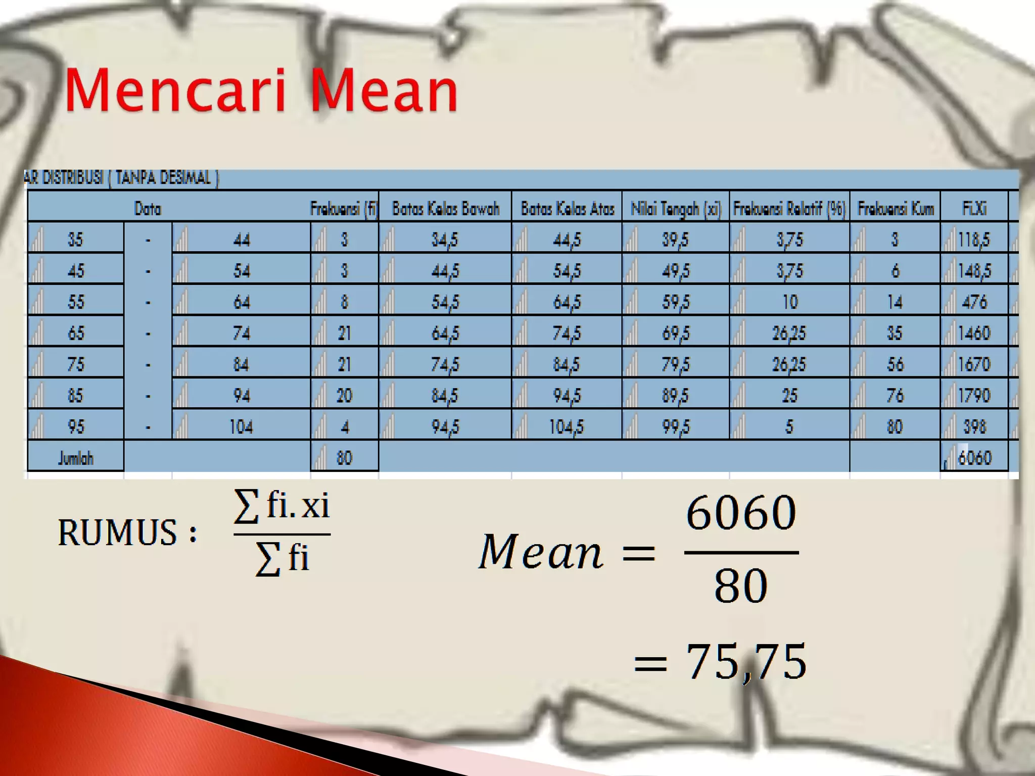 Statistik ( Langkah membuat diagram, line. mencari mean, median, modus ...