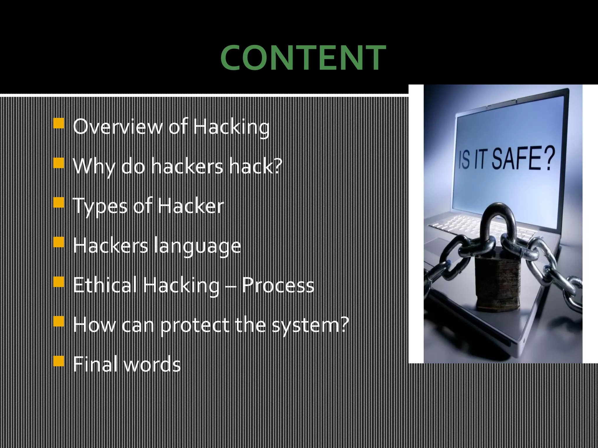 Hacking And EthicalHacking By Satish | PPT
