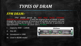 Ram and its types | PPTX