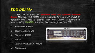 Ram and its types | PPTX | Operating Systems | Computer Software and ...