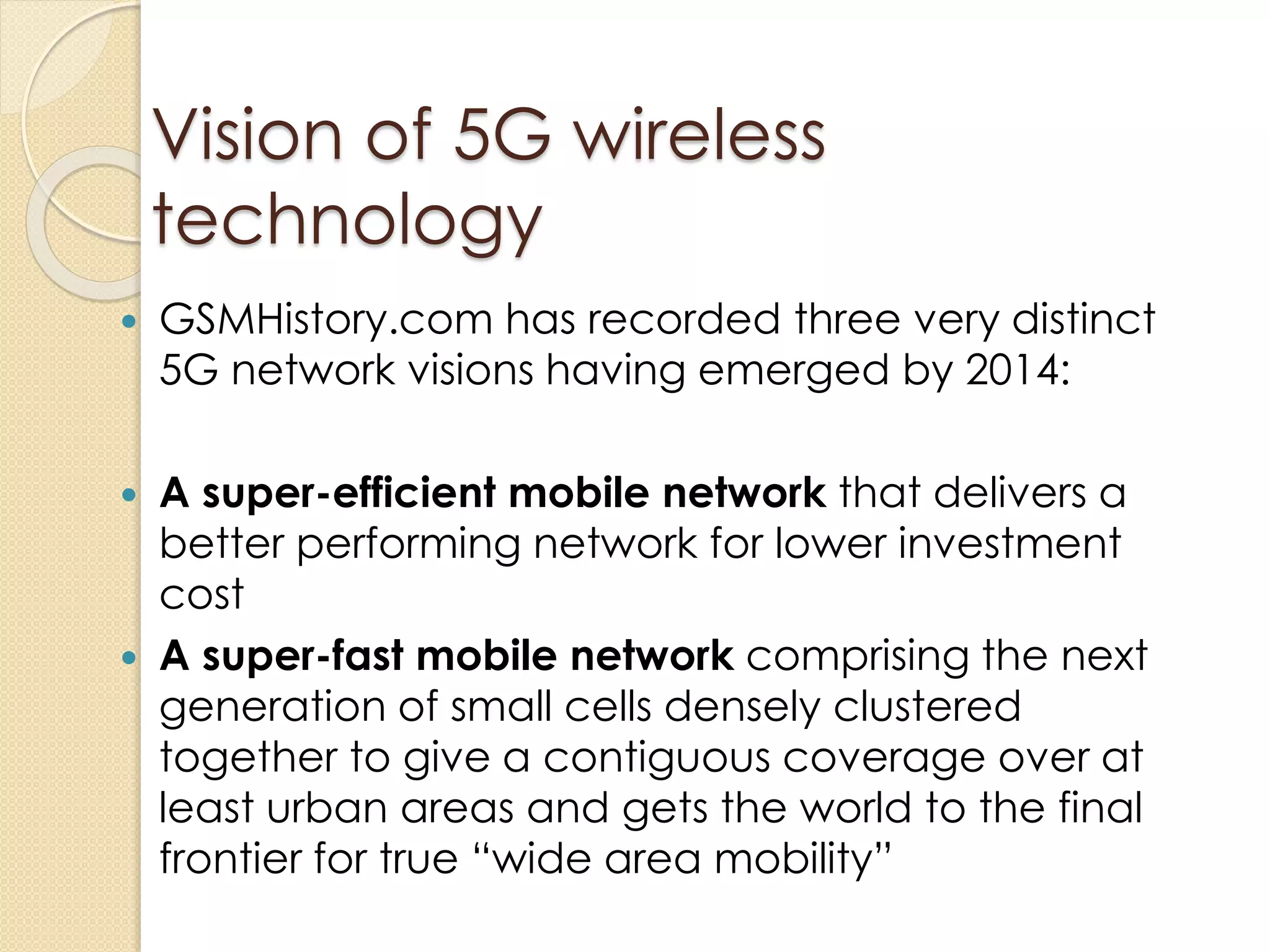 Seminar presentation on 5G | PPTX