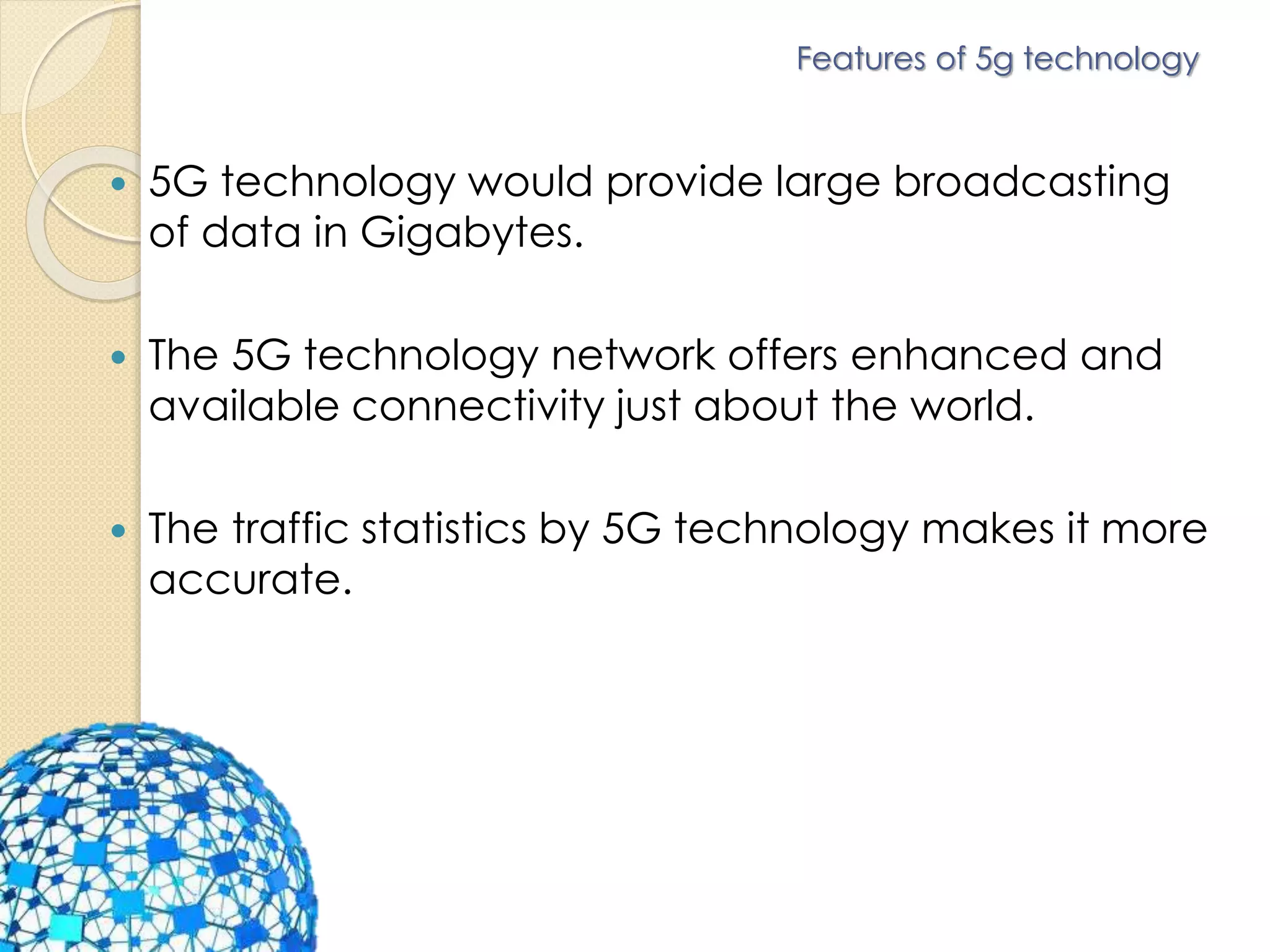 Seminar presentation on 5G | PPTX