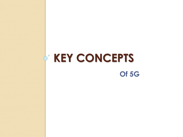 Seminar presentation on 5G | PPTX