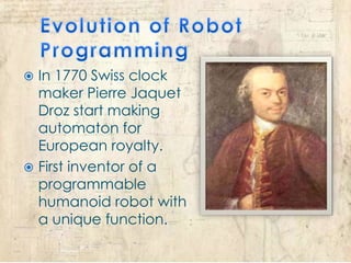 robot programming and its evolution | PPTX