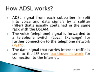 Presentation on DSL & ADSL | PPT