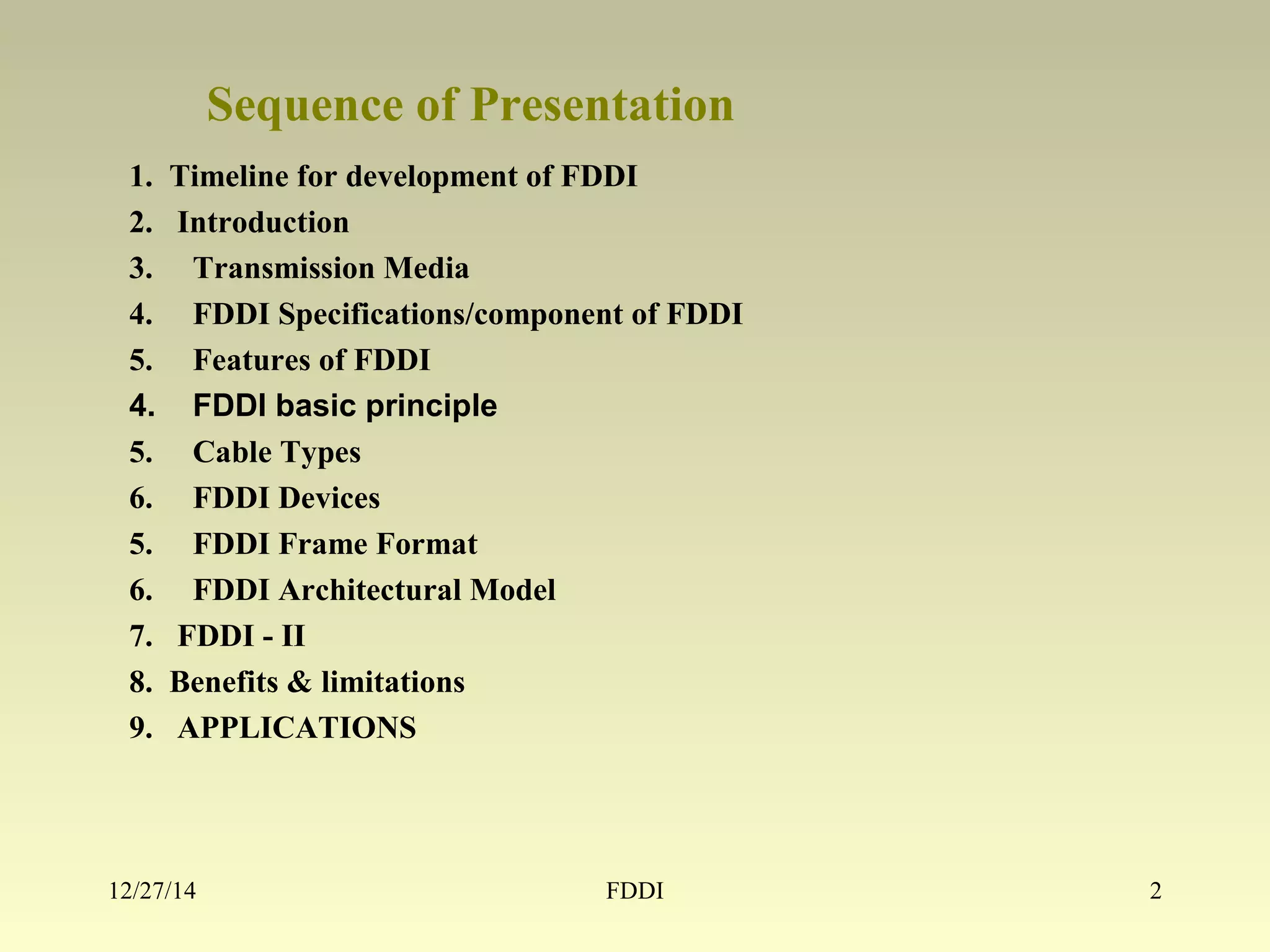 FDDI | PPT